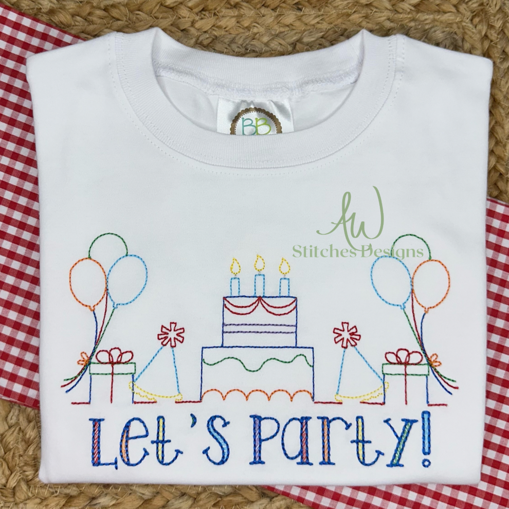 Birthday Line – AW Stitches Designs