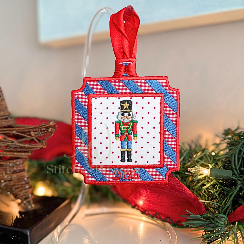 Christmas Nutcracker mini satin stitch machine embroidery design file ...