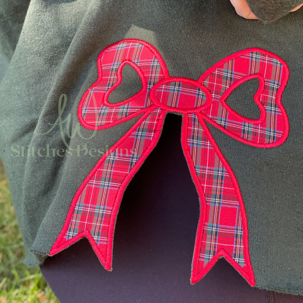Elegant Classic Bow Applique - Perfect Sweatshirt Side Bow Applique ...