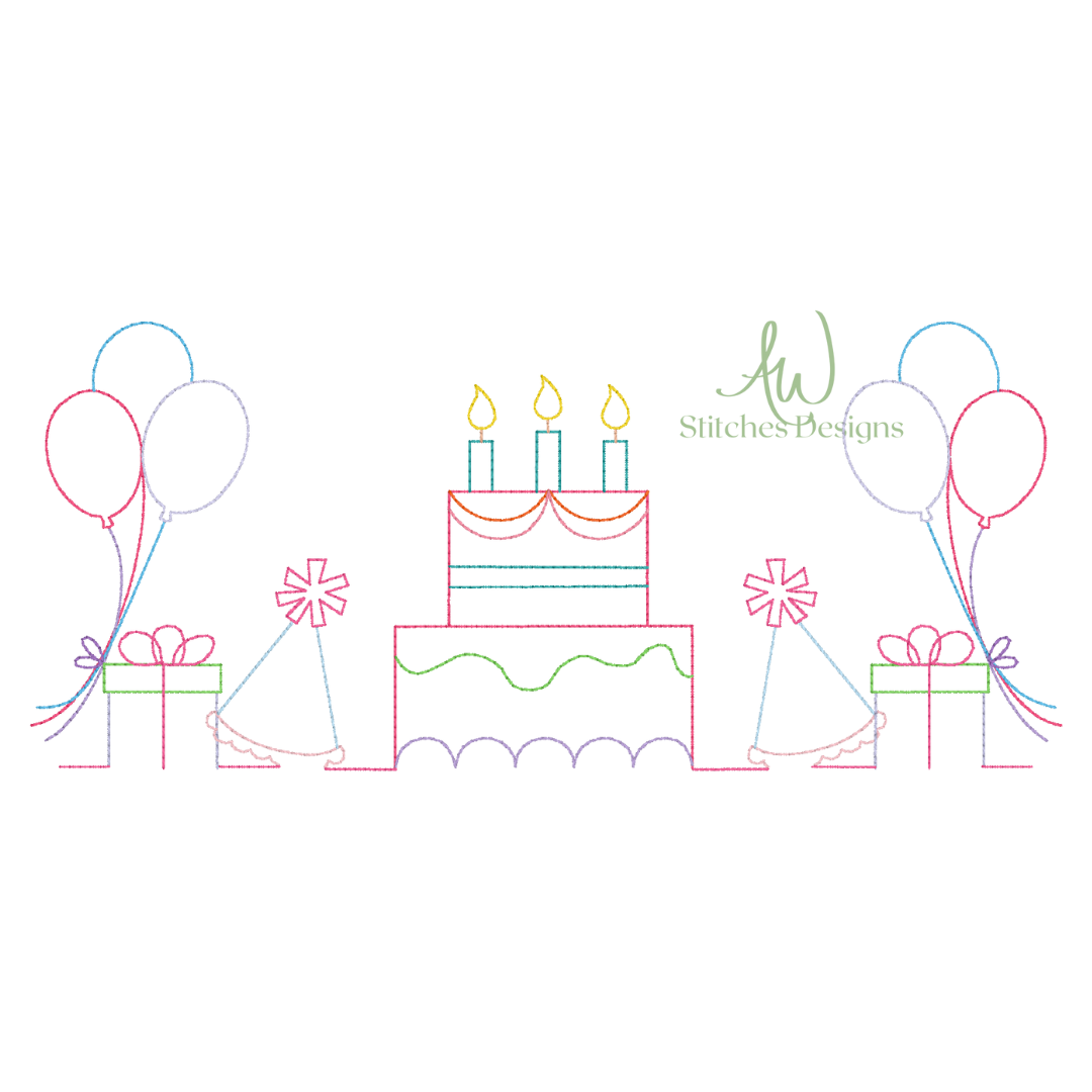Birthday Line – AW Stitches Designs