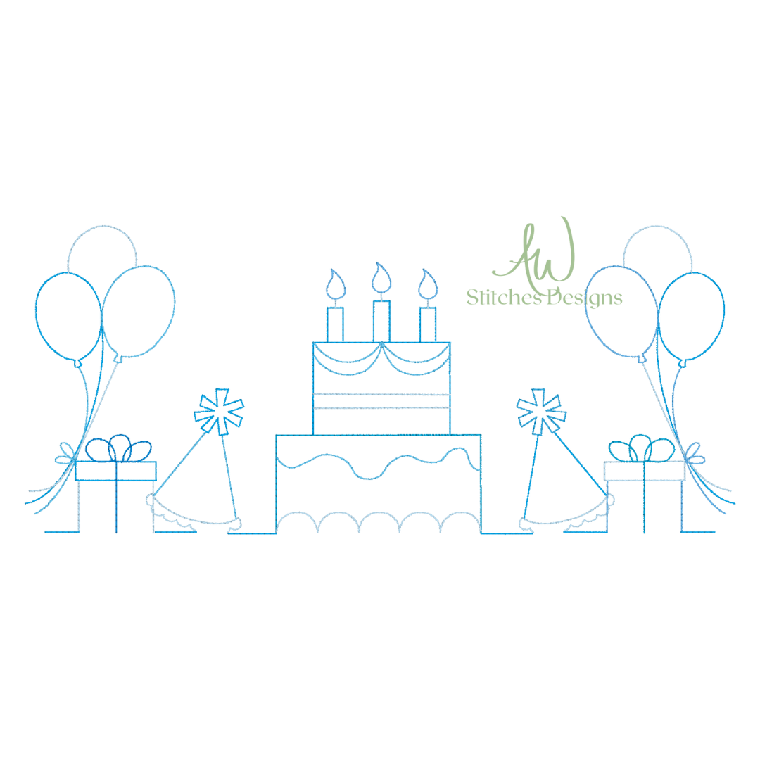 Birthday Line – AW Stitches Designs