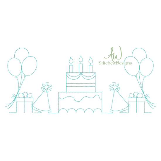Birthday Line – AW Stitches Designs