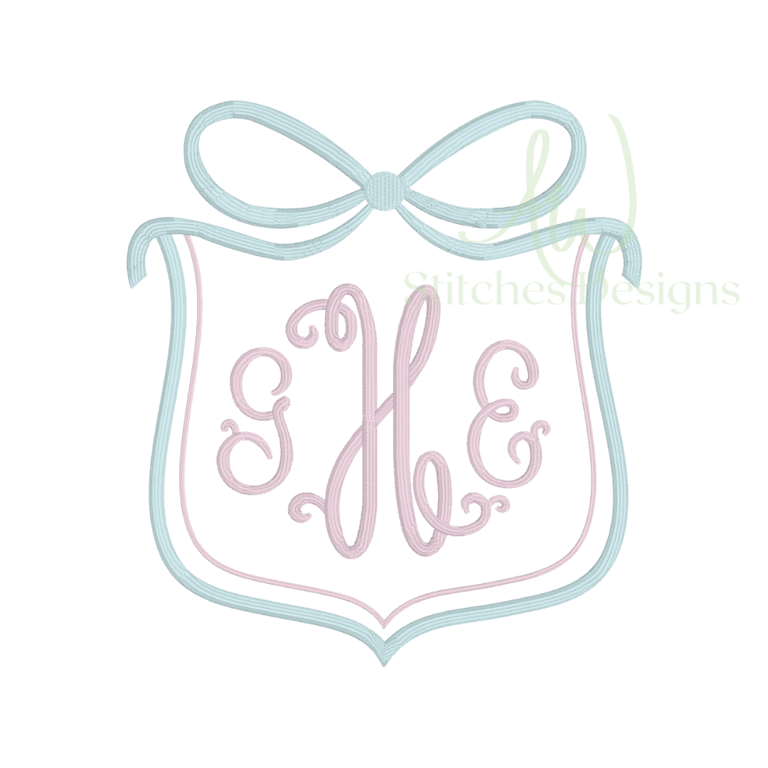 Heirloom bow crest – AW Stitches Designs