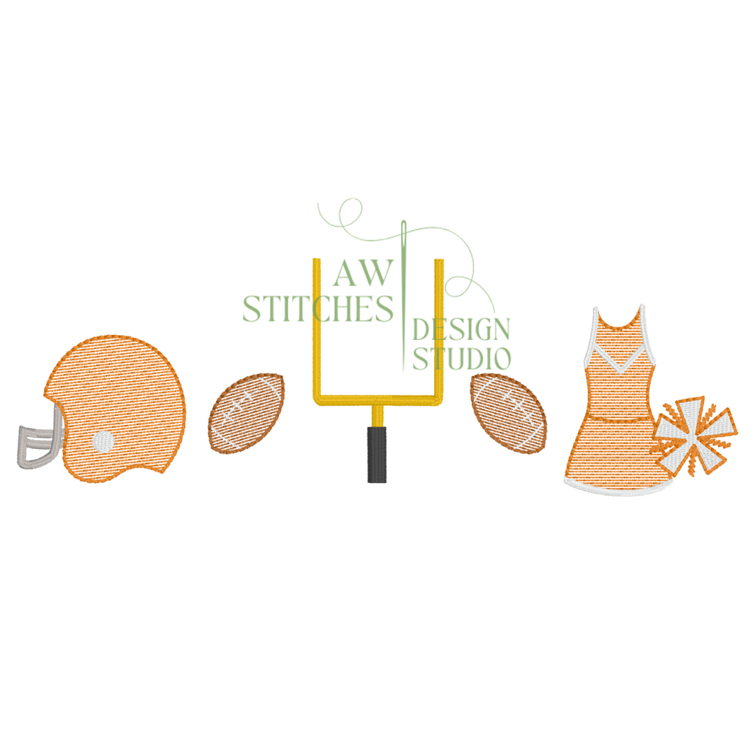 Cheer Embroidery Design Collection – AW Stitches Designs