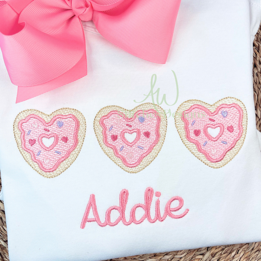 Heart Donut Sketch – AW Stitches Designs
